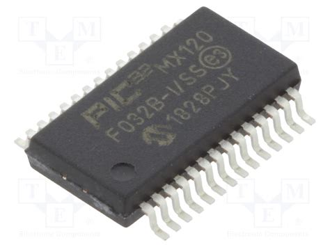 pic32mx120f032b i ss microchip technology ic pic microcontroller