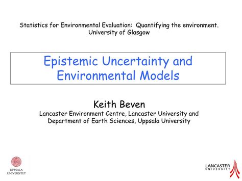 PPT Epistemic Uncertainty And Environmental Models PowerPoint Presentation ID