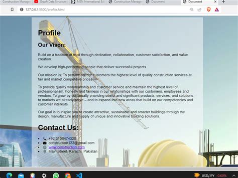 Construction Management Website HTML CSS And JavaScript Expert Upwork