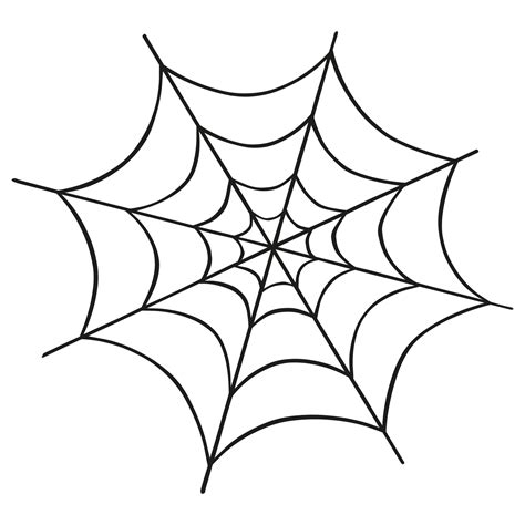 Hand Drawn Spider Web On Transparent Background 18251092 PNG