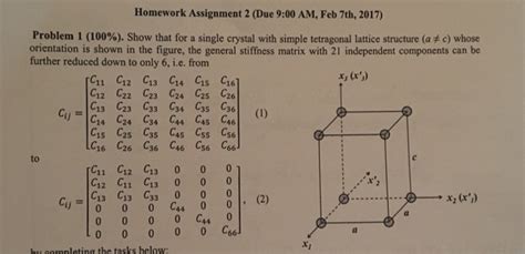 solved problem 1 100 show that for a single crystal with