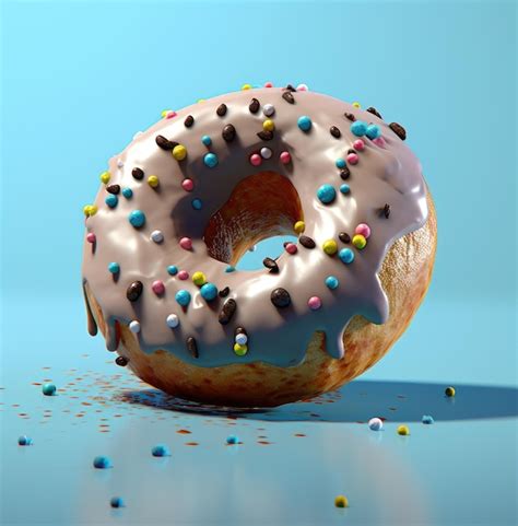 Premium Ai Image 3d Donut