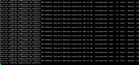 Mysql案例 005 日志中存在大量 My 010914 Server Aborted Connection 腾讯云开发者社区 腾讯云