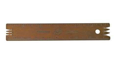 KNAFS Ruler with Knife Angle Finder règle avec rapporteur doré