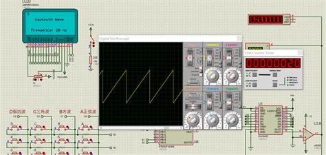 基于stm32的四种波形发生器设计和proteus仿真 Stm328