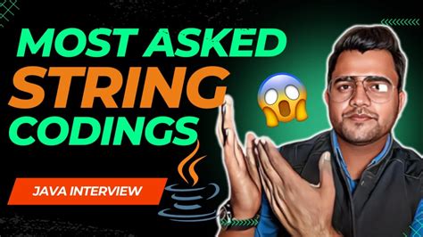 🛑most Asked String Coding Problems In Java Interview Interview Freshers Mycodeworks Youtube