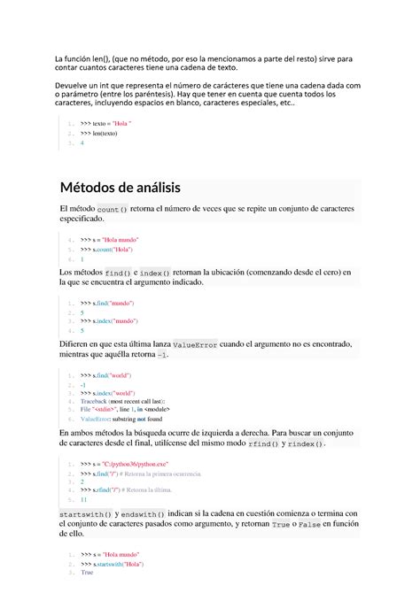 Funciones Cadenas Python La función len que no método por eso la mencionamos a parte del