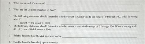 Solved What Is A Nested If Statementwhat Are The Logical