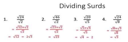 Division Of Surds Assignment Point