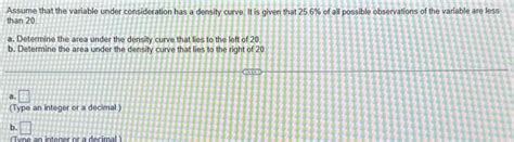 Solved Assume That The Variable Under Consideration Has A
