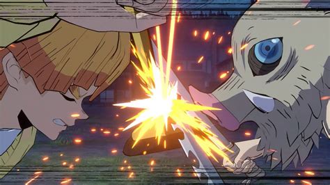 귀멸의 칼날 히노카미 혈풍담 젠이츠 귀멸학원 네즈코 귀멸학원 Vs 이노스케 탄지로 환락의 거리 편 ｜ 처음 하는 대전모드 쌩초보 Youtube