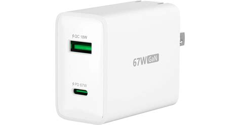 J5create 67W GaN 2 Port USB C Wall Charger JUP2367 B H Photo