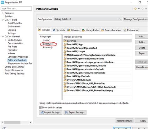 How To Add A Language In The Properties Path Stmicroelectronics Community