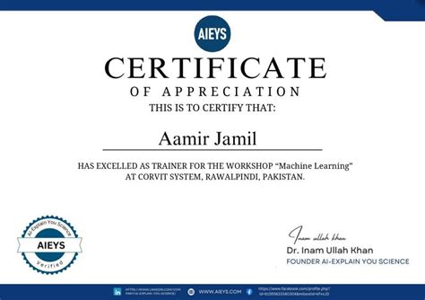 Engr Aamir Jamil On Linkedin Ai Machinelearning Achievement