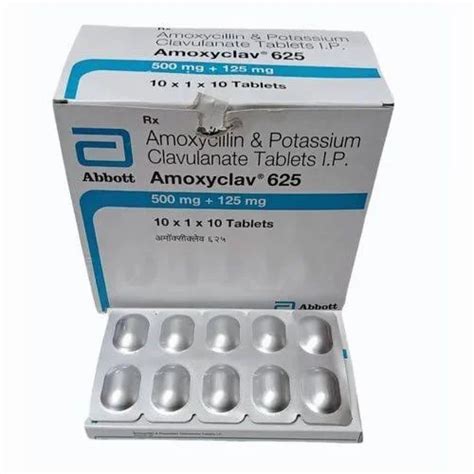 Amoxyclav 625 Tablets At ₹ 180 Stripe Antibiotic Tablets In Surat
