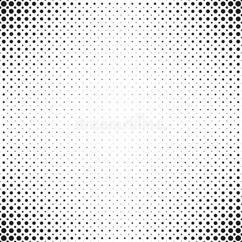 Monochrome Abstract Repeating Halftone Circle Pattern Background Vector Template Design Stock