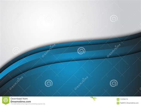 Blue Gradient Geometric Background Material Design Overlap Layer Stock Vector Illustration Of