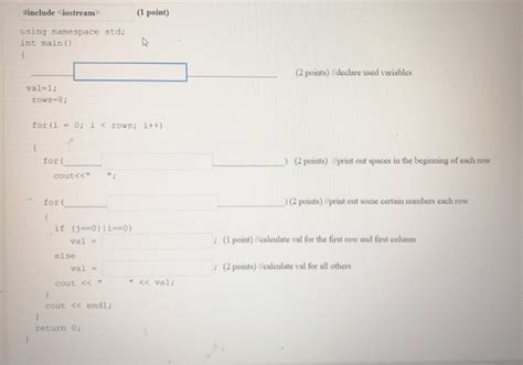 solved the following program prints out the pattern below