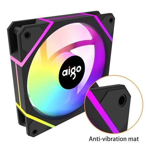 Aigo Am12pro Rgb 팬 벤투인하 Pc 컴퓨터 케이스 팬 키트 워터 쿨러