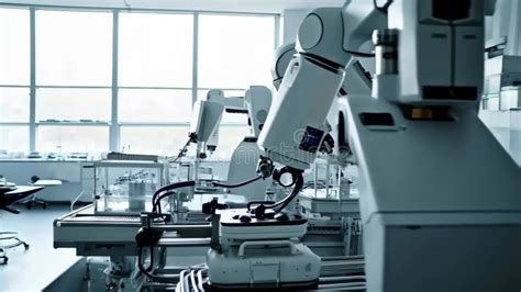 Advanced Robotics Assembling Precision Instruments In Hightech Laboratory Stock Footage Video