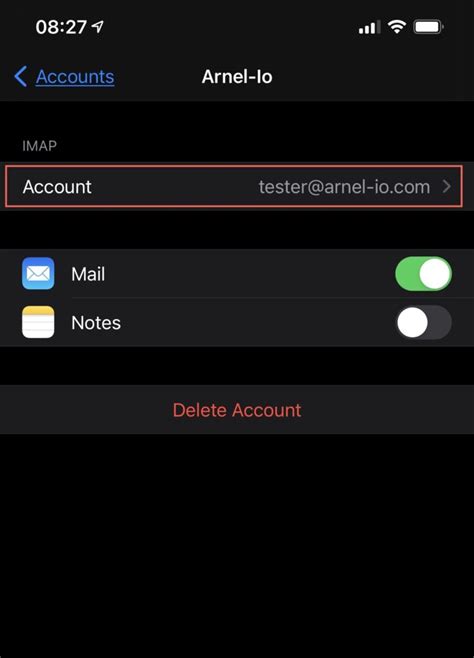 How To Edit Email Server Settings In IOS 14 InMotion Hosting