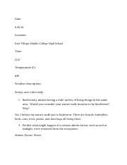 Exploring Ecosystem Dynamics Biodiversity And Population Factors Course Hero