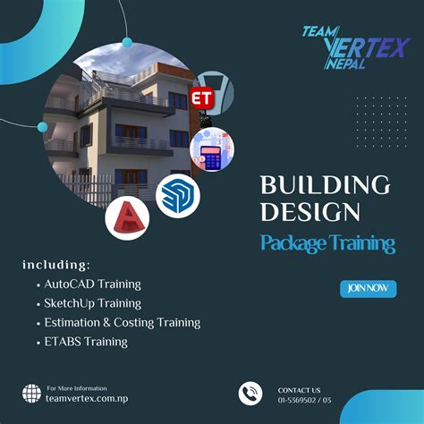 Building Designing Autocad Etabs Team Vertex Nepal
