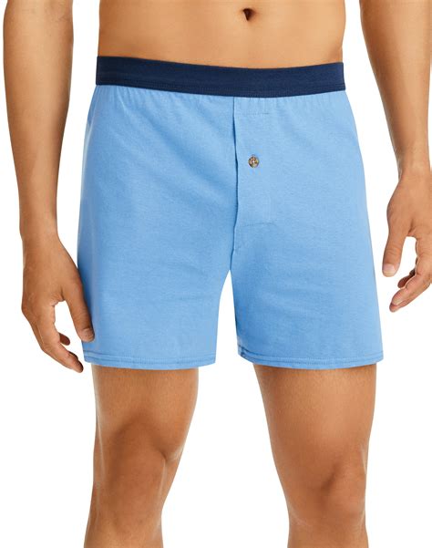 Hanes Men S Freshiq Comfortsoft Knit Boxers 5 Pack