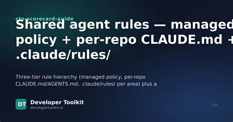 Shared Agent Rules — Managed Policy Per Repo Claudemd Claude