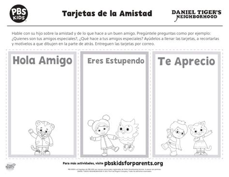 Amistad Para Colorear