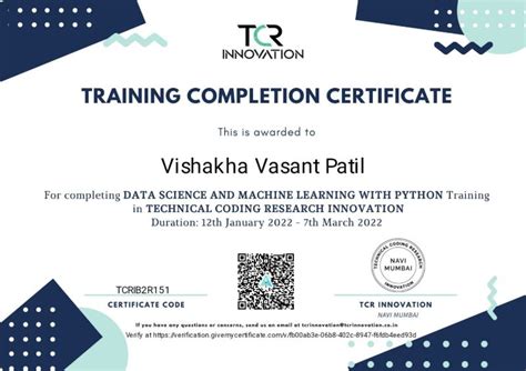 Vishakha Patil On Linkedin Datascience Machincelearning Internship Greatlearning Python