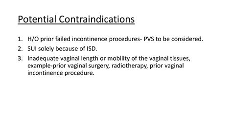 Surgical Management Of Female Stress Urinary Incontinencepptx