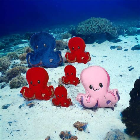 Chibi Octopus Stuffie String Theory Fabric Art