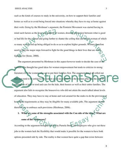 Issue Analysis Essay Example Topics And Well Written Essays 1500