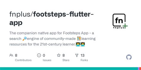 Github Fnplusfootsteps Flutter App The Companion Native App For Footsteps App A Search 🔎