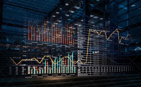 عکس نمودار دایره ای و نمودار ستونی رنگی در پس زمینه سفید عکس با کیفیت