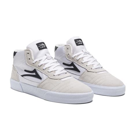 Lakai Cambridge Mid Whiteblack Suede Sweet Impact Skateboards