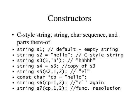 Ppt Mastering C String Class Methods And Usage Guide Powerpoint