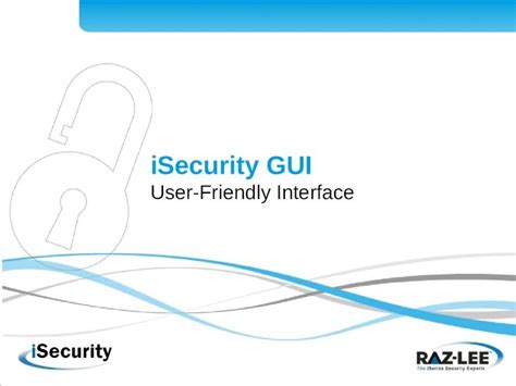 Ppt Isecurity Gui User Friendly Interface Dokumen Tips