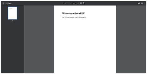html to pdf c guide generate pdfs with ironpdf dot net tutorials