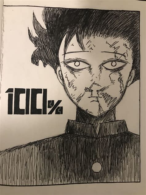 Mob Drawing I Did Today Mobpsycho100