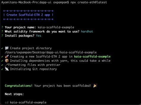 Build A Dapp Using Scaffold Eth 2 Kaia Docs