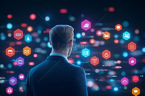 육각형 디지털 네트워크 배경 사진 및 창의적인 일러스트 무료 다운로드 Lovepik