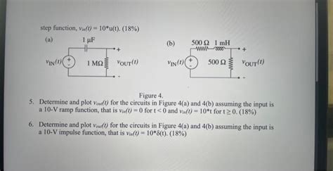 Solved Step Function Vin T 10u T 18 Figure 4 5 Chegg Com