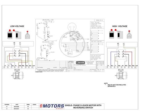 Dual Voltage Single Phase Motor Wiring Diagram
