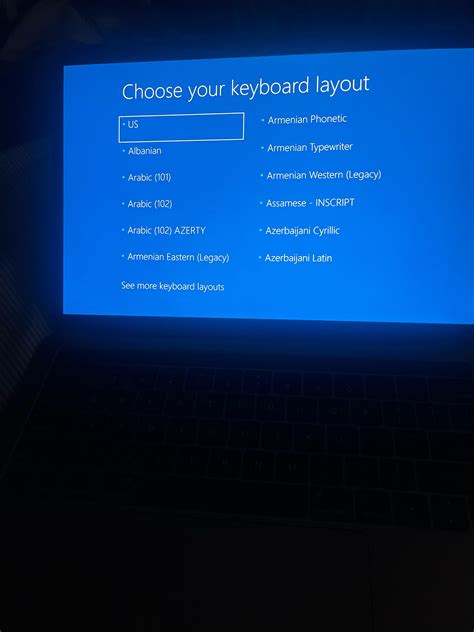 Choose Your Keyboard Layout Stuck Rmac