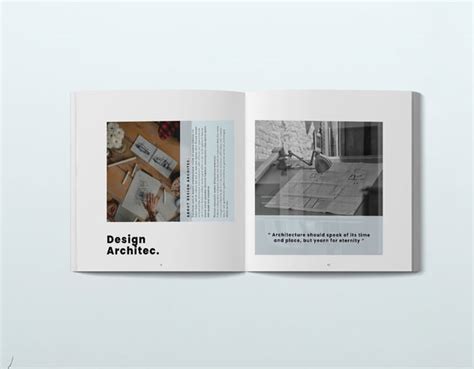 Square Architecture Portfolio Print Templates Ft Architecture And Business Envato