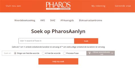 Taal En Tydsgees N Onderhoud Oor Al Pharos Se Woordeboeke Litnet