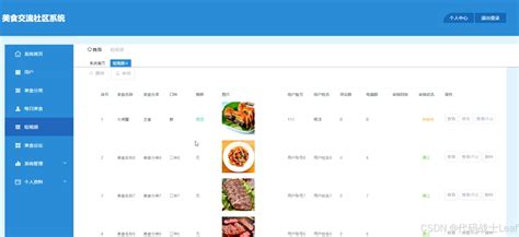 基于springboot的美食交流社区设计和实现源码论文部署讲解等 Csdn博客
