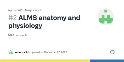 ALMS Anatomy And Physiology Issue Uplusion ArmyScripts GitHub